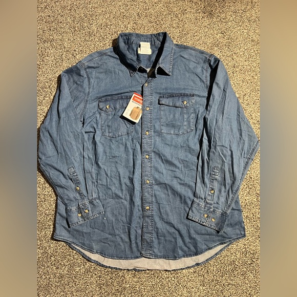 Wrangler | Jackets & Coats | Wrangler Work Wear Denim Jacket Mens Xxl ...